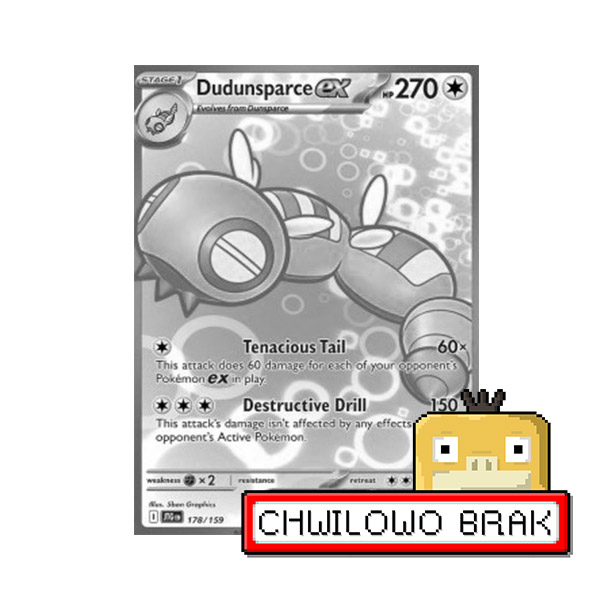 Pokemon TCG: karta Dudunsparce ex (JTG 178) – PokeSpy Shop